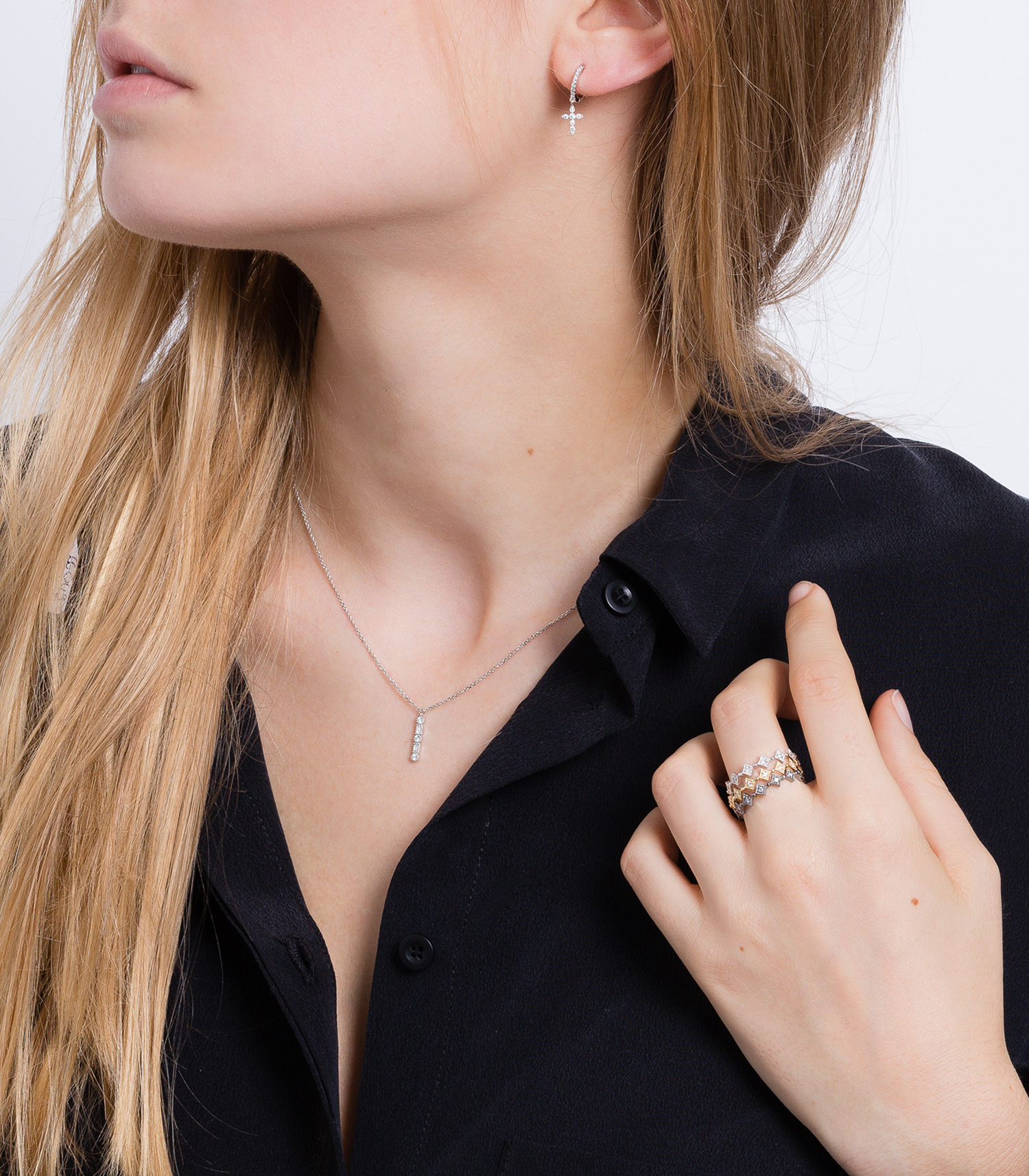 Collier serenity or blanc Stone Paris - Jane de Boy
